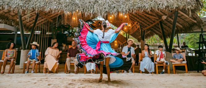 Costa Rican People Dancing