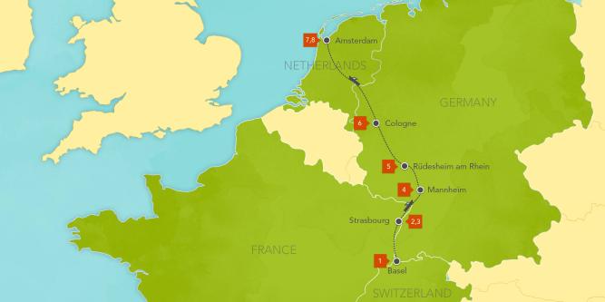 Rhone River On World Map